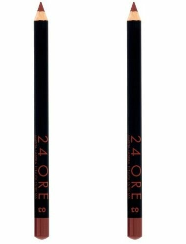 Карандаш для губ стойкий, Deborah Milano, 24 Ore Long Lasting Lip Pencil, тон 03 кирпичный, 1.5 г, 2 шт