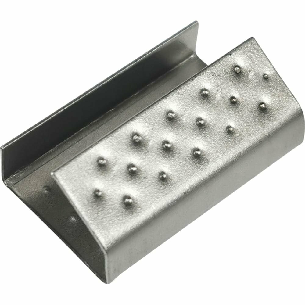 Стальная скрепа для ПП ленты 15 мм Кордленд 15х27х0,5 мм, 1000 шт. PP-16 KREP-00125