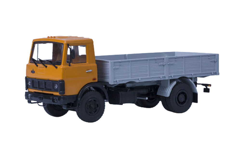 Модель коллекционная автоистория Минский 5337 бортовой (ранняя кабина) 1987 /металл. рама откидывающаяся кабина/