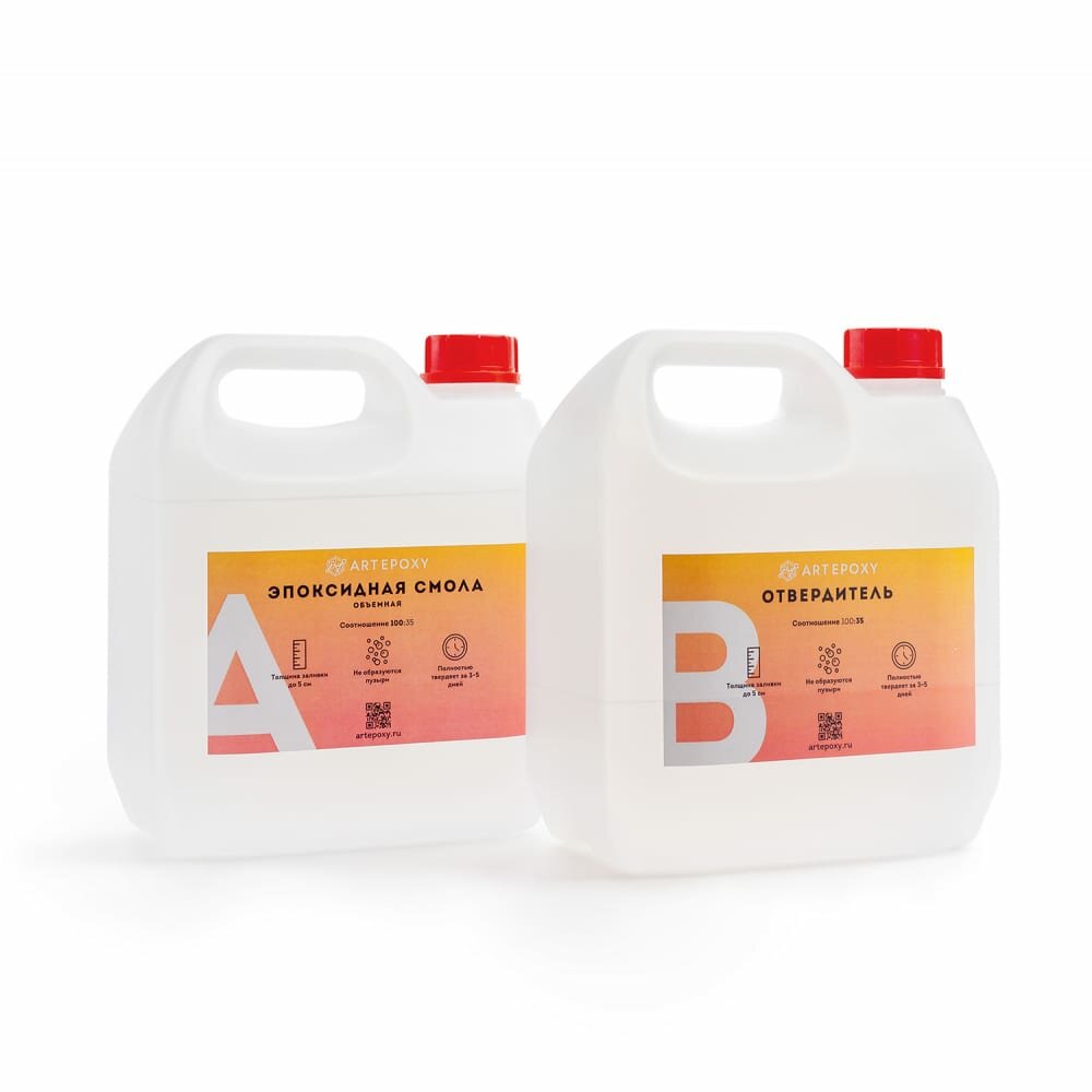 Эпоксидная смола объемная + отвердитель ArtEpoxy 5 кг Crystal ВИ-21617