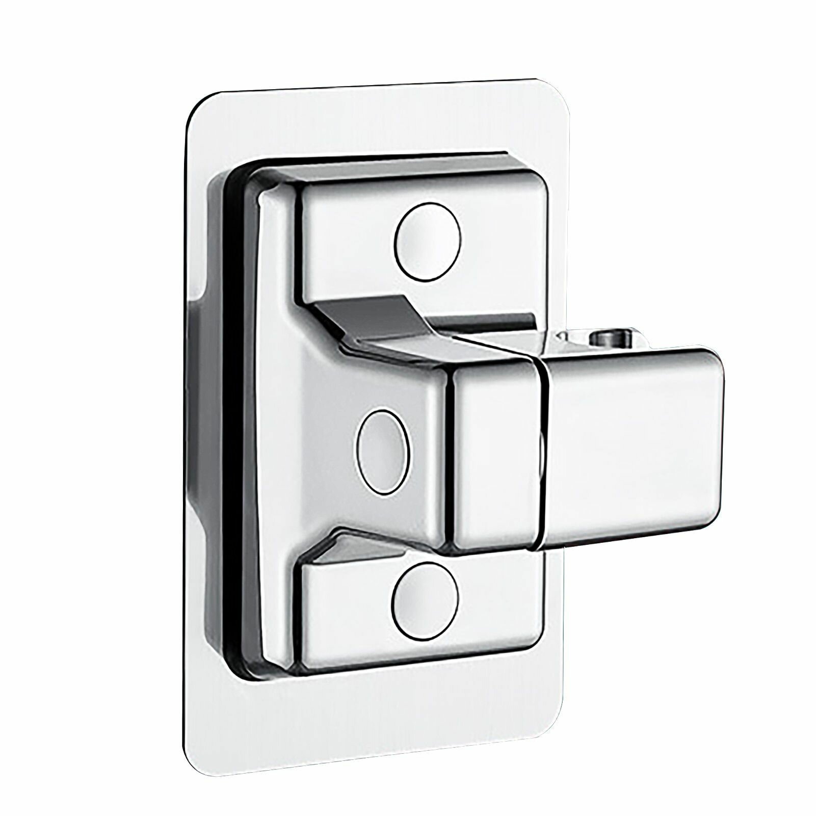 Держатель для душевой лейки самоклеящийся регулируемый, кронштейн для душа на стену без сверления, хром