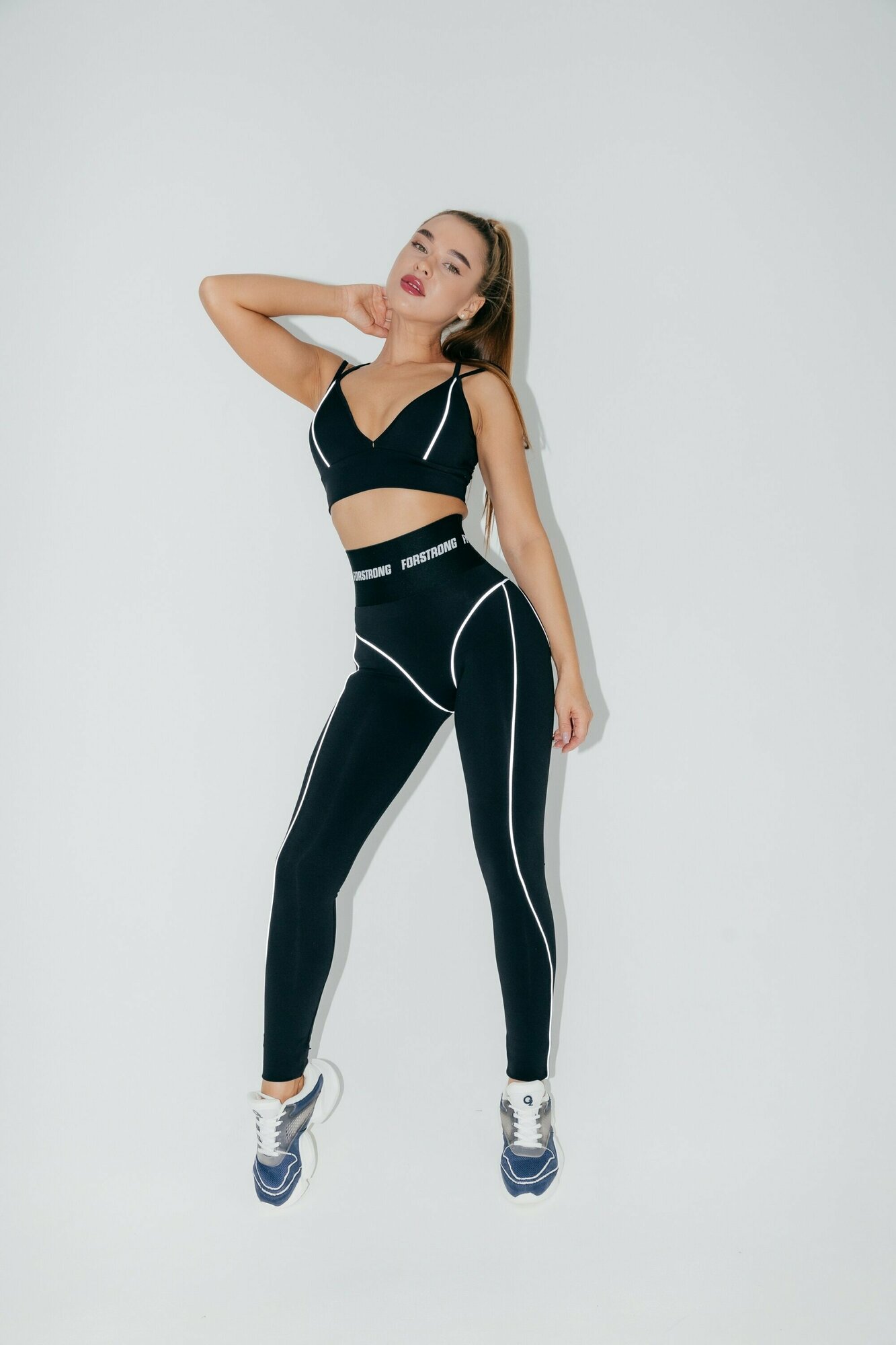 Легинсы спортивные Shape Reflective Black