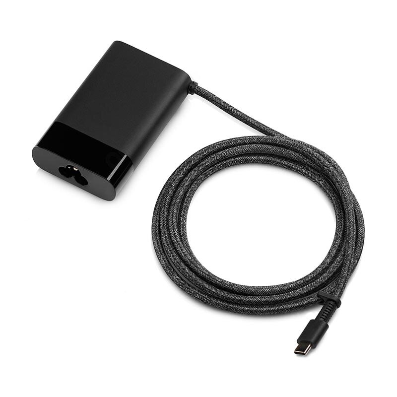 Блок питания (сетевой адаптер) для ноутбуков HP 5-20V 3-3.25A 65W Type-C черный oval shape, с сетевым кабелем