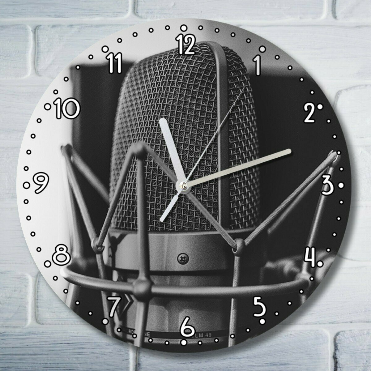 Настенные часы УФ с рисунком музыка - 2020