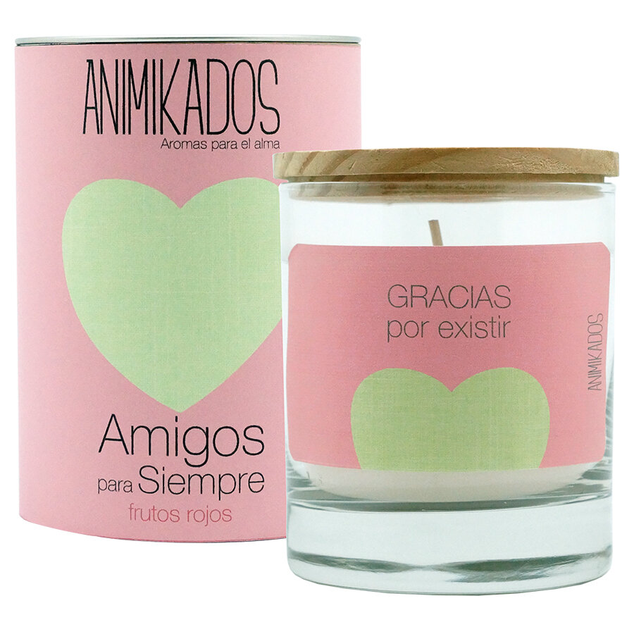 Свеча ароматическая Animikados, Friends for life, Красные ягоды, 40 ч, Ambientair, VV007ASAM
