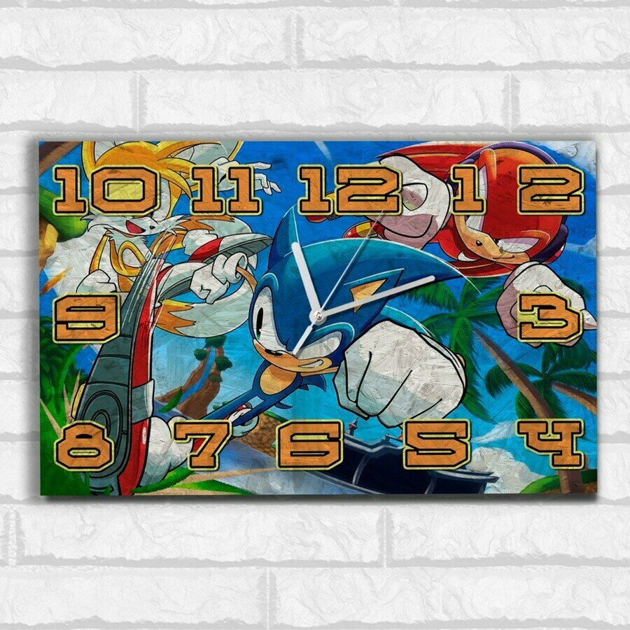 Настенные бесшумные часы ОСП, игра Sonic & Knuckles - 783