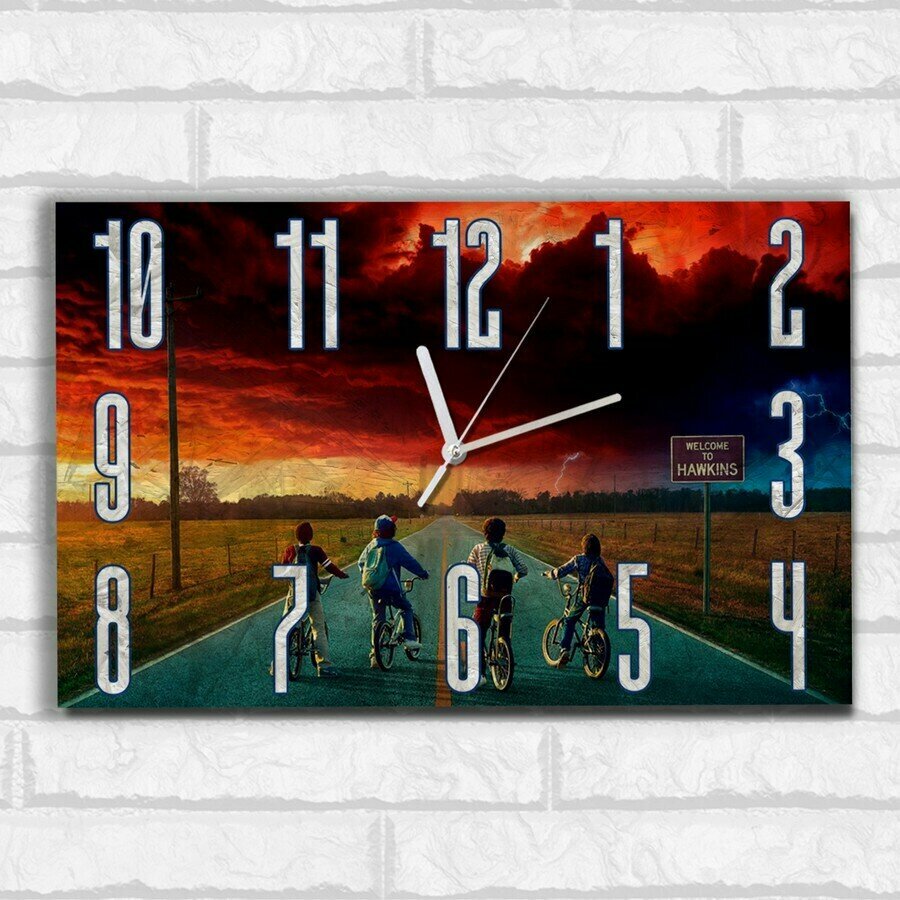 Настенные бесшумные часы ОСП, сериалы stranger things - 1000 Г