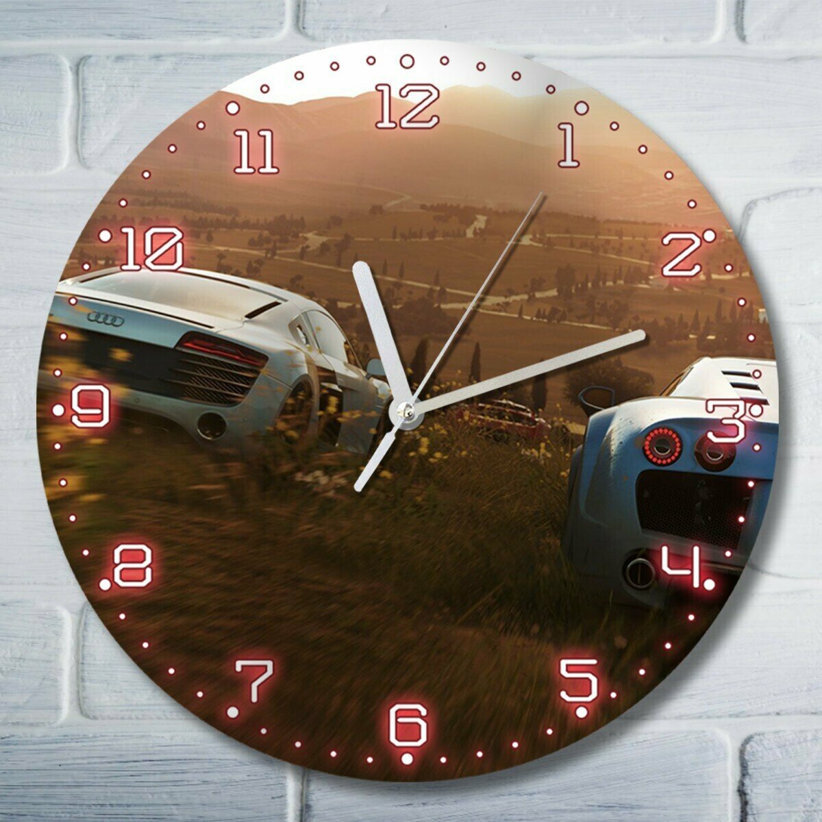 Настенные часы УФ с рисунком игры Forza Horizon 2 - 4613