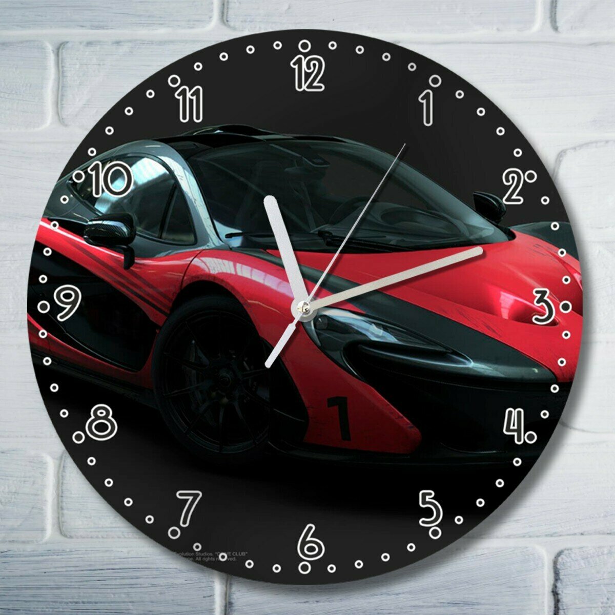 Настенные часы УФ с рисунком игры Driveclub - 3450