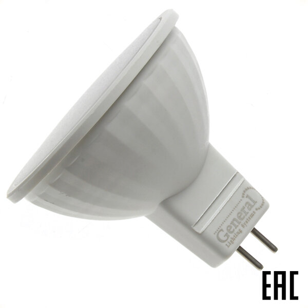 Лампа светодиодная General дневной свет 8,5Вт 661023 GLDEN-MR16-10-GU5.3-12-6500К 650 Лм 12В (4 шт. в комплекте)