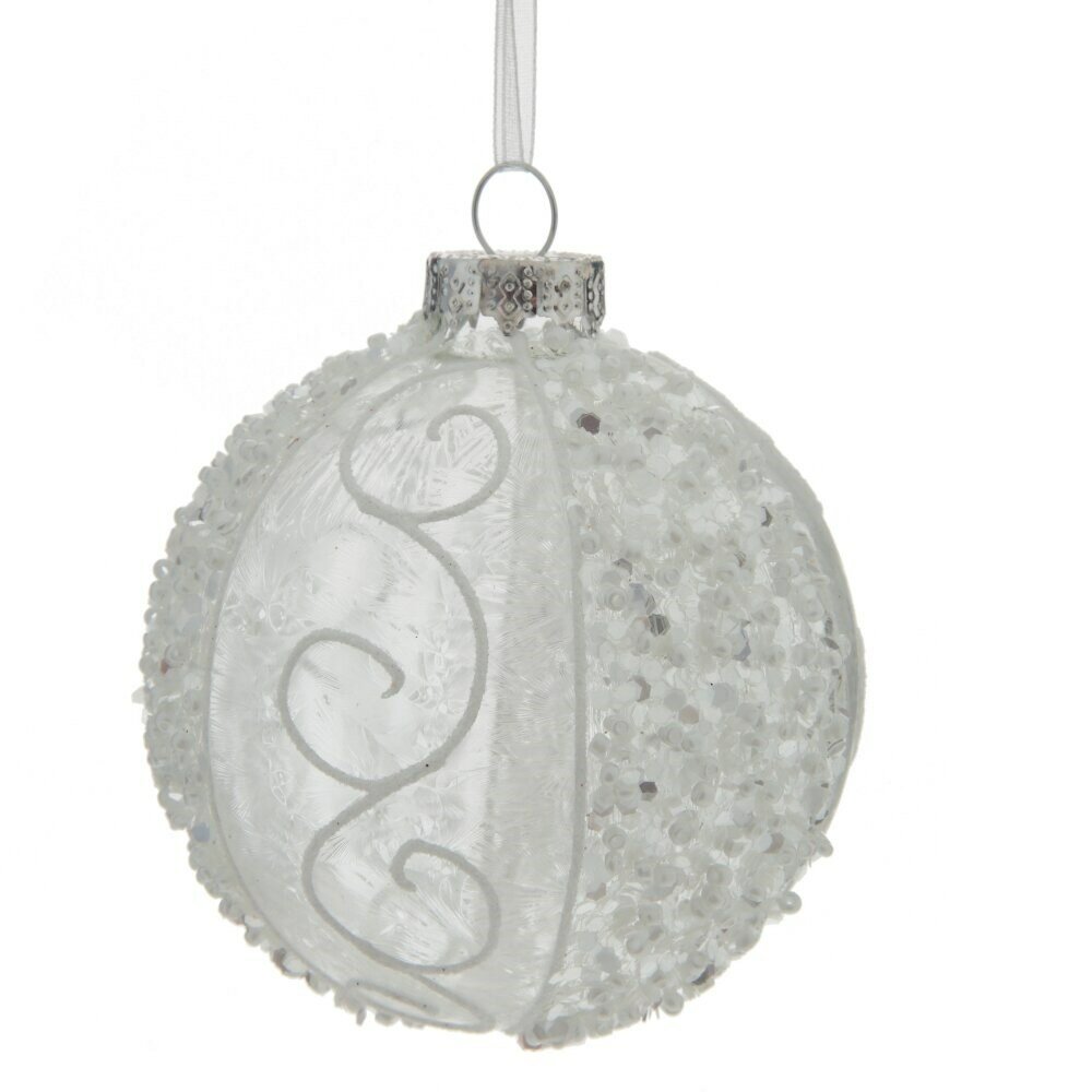 Украшение новогоднее "Шар", D=8 см, L=8 W=8 H=8 см