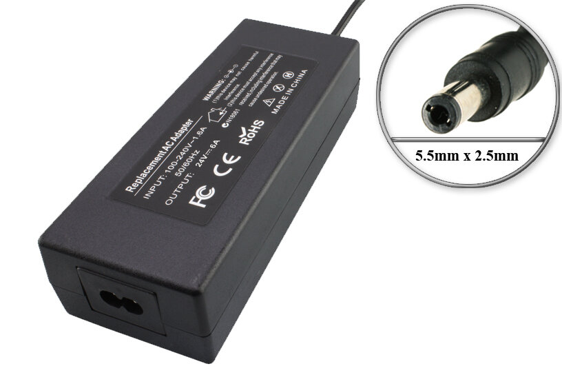 Адаптер (блок) питания 24V, 6A, 150W, 5.5mm x 2.5mm, для моноблока, монитора, принтера, сканера, телевизора