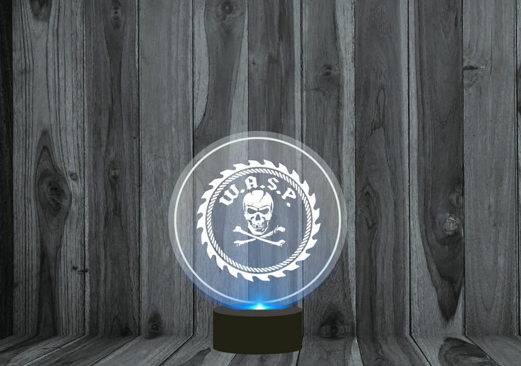 3D светильник, ночник W.A.S.P, В. А. С. П №1