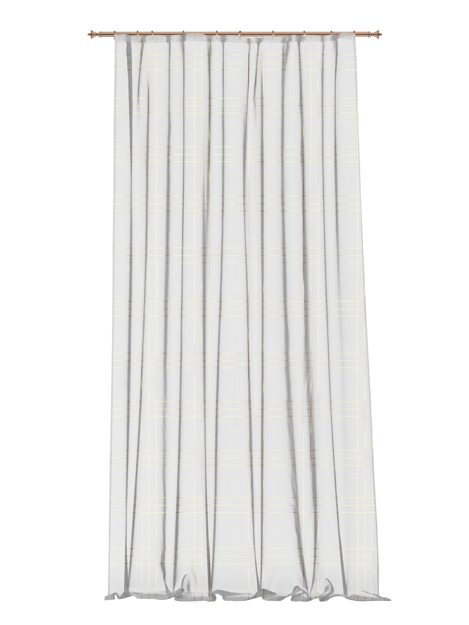 Тюль на ленте Лаура 300x280 см цвет кремовый