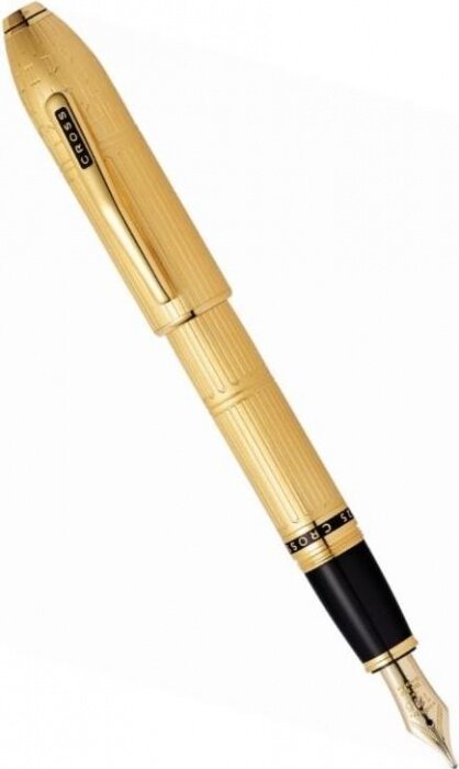 Cross AT0706-7MD Ручка перьевая cross peerless 125 se, london, gold plated gt (перо m)