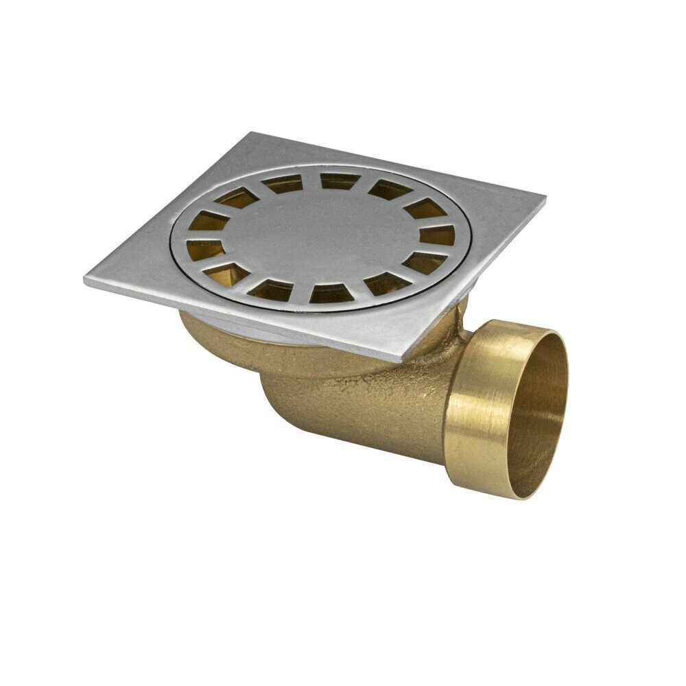 Трап санакс 00066 хром 150х150 мм горизонтальный