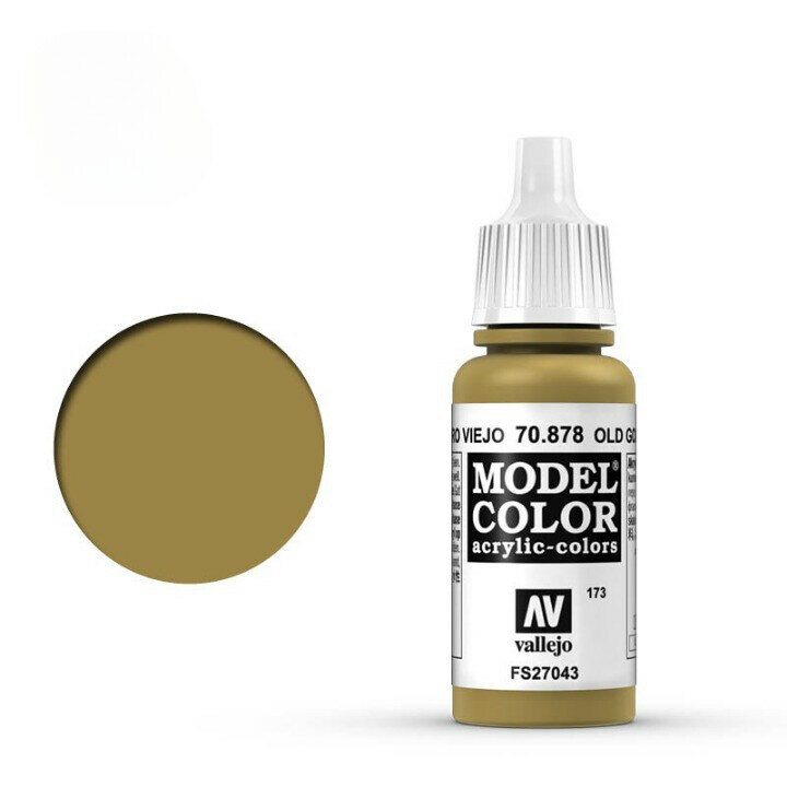 Аксессуар для Warhammer Vallejo Краска Model Color Золото старое. 878 (Model Color: Old Gold 70.878)