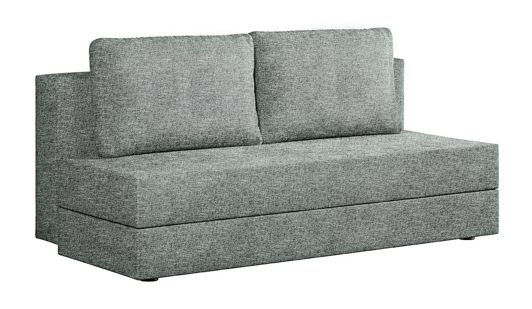 Диван раскладной еврокнижка Аура 1 в цвете серый (ткань бинго 17)