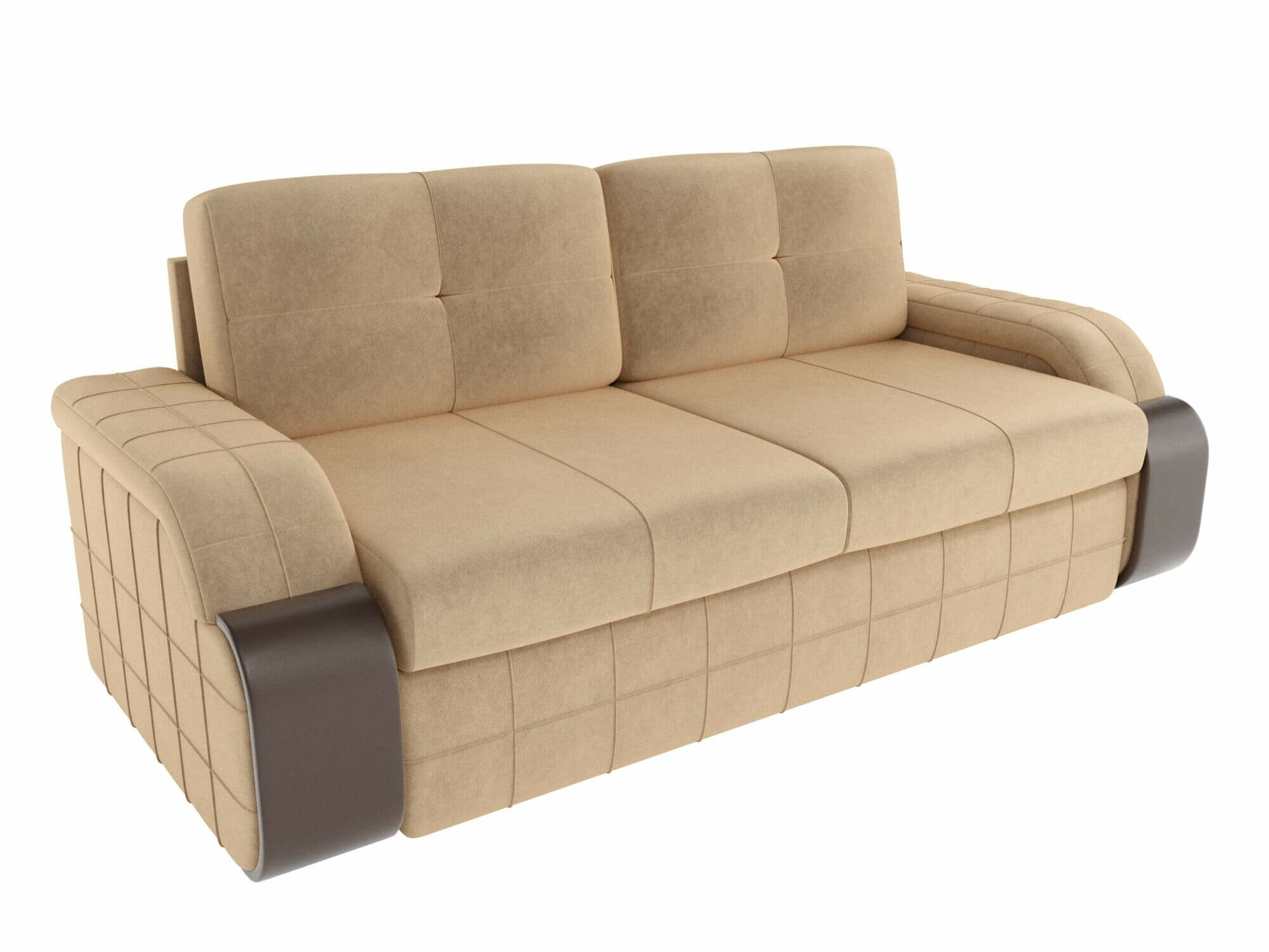 Artum Диван прямой Николь микровельвет бежевый