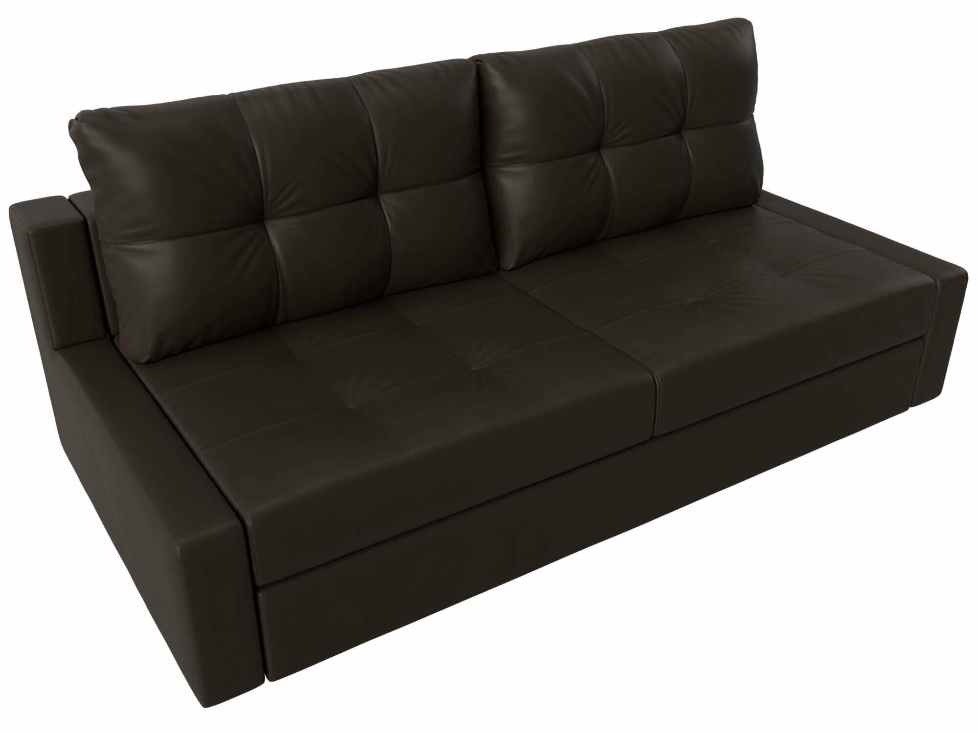 Artum Прямой диван Мартин экокожа коричневый