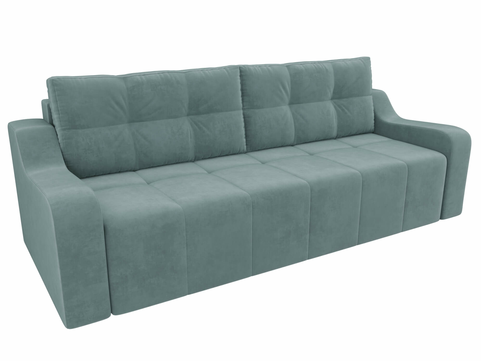 Artum Прямой диван Итон велюр бирюза