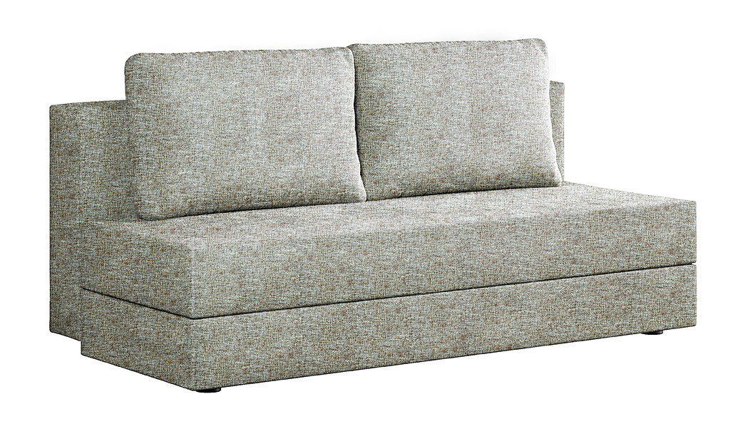 Диван раскладной Аура 1, механизм еврокнижка, в цвете серый (Бинго 5)