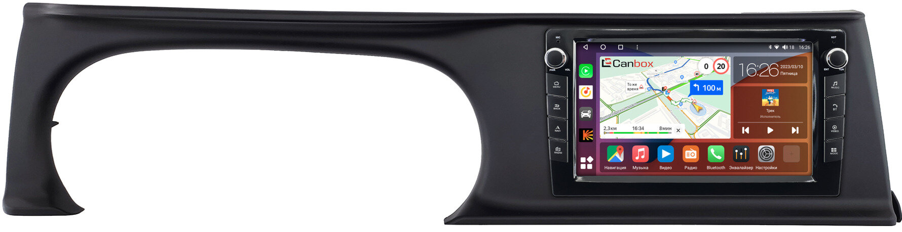 Штатная магнитола Kia Seltos 2019-2024 Canbox H-Line 7827-10-0143 на Android 10 (4G-SIM, 4/64, DSP, QLed) С крутилками