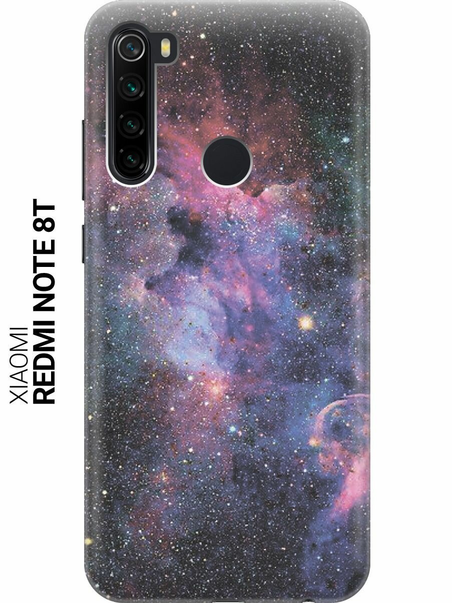 Силиконовый чехол на Xiaomi Redmi Note 8T, Сяоми Редми Ноут 8Т с принтом "Открытый космос"