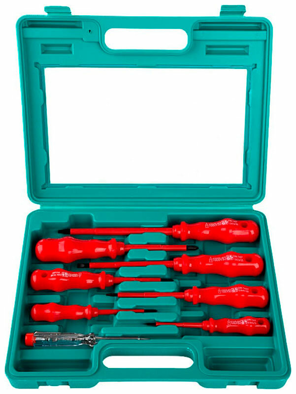 Набор отверток Sturm! 1040-02-SSE, диэлектрические, 8 штук, CrV, кейс