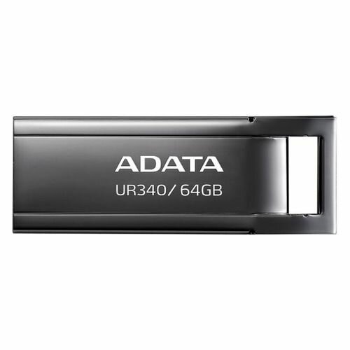 Флешка USB A-Data UR340 64ГБ, USB3.2, черный [aroy-ur340-64gbk]