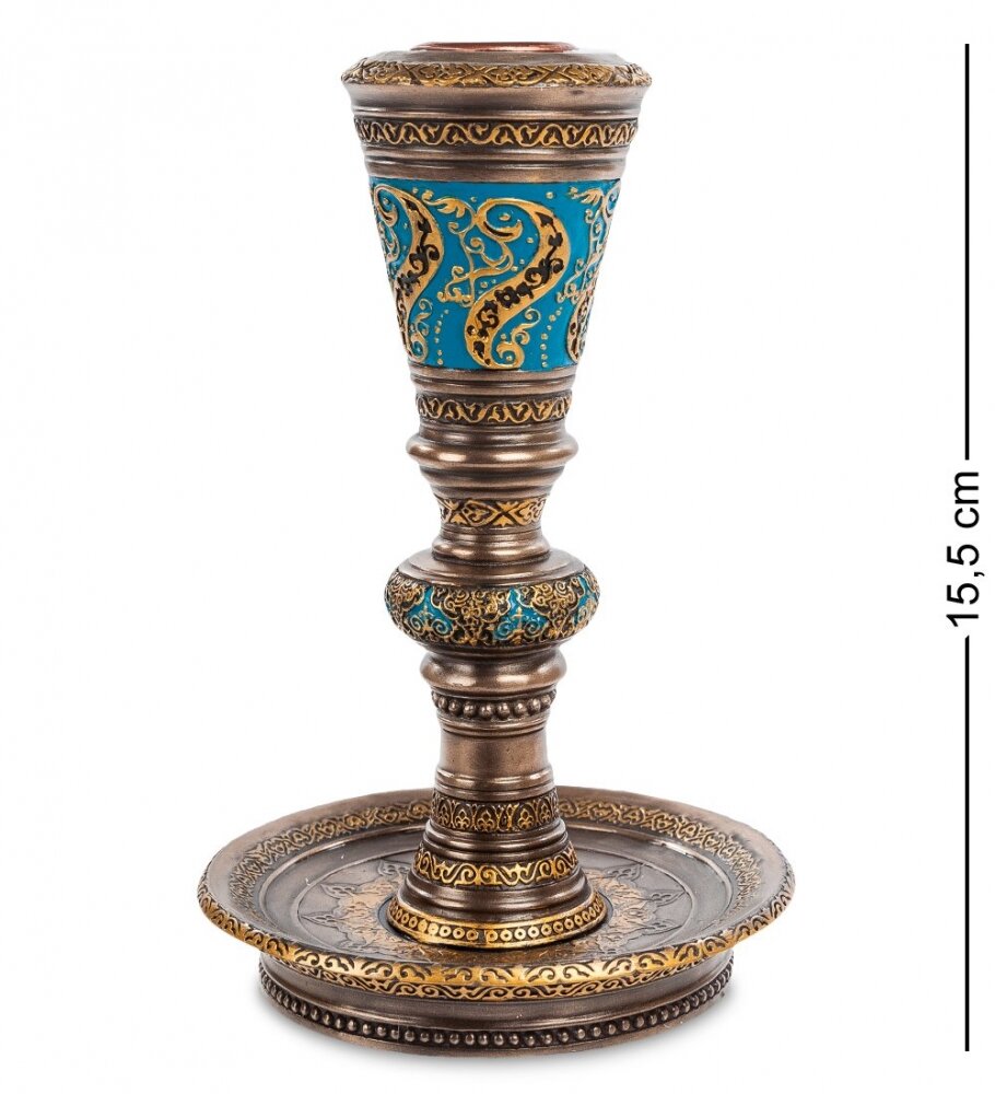 Подсвечник с орнаментом Veronese (bronze) WS-534