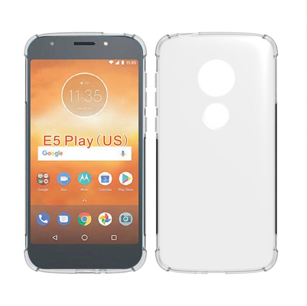 Чехол MyPads "Tocco", для Motorola E5 Play, противоударный, прозрачный, бесцветный