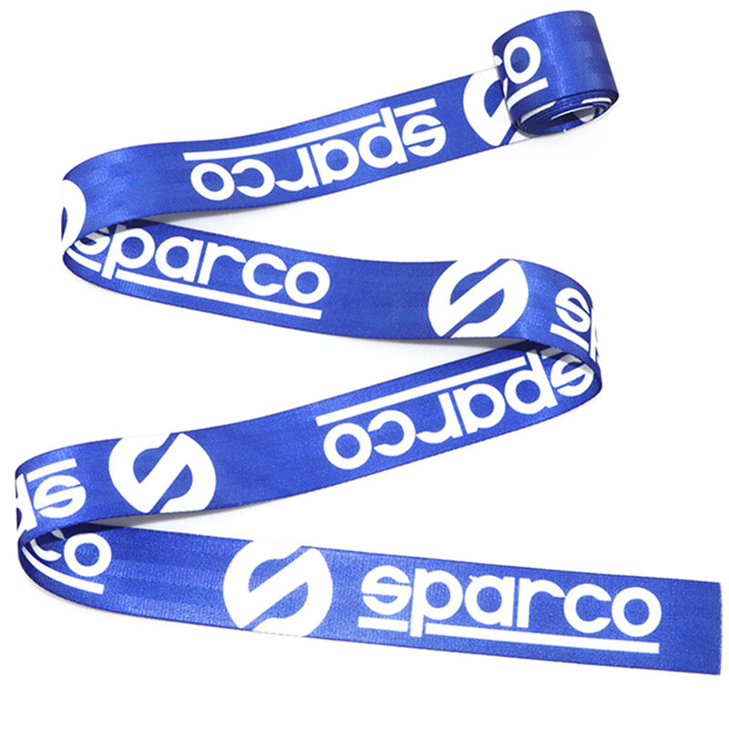 Ремни безопасности салона автомобиля. Универсальные ленты, 2шт, SPARCO синий