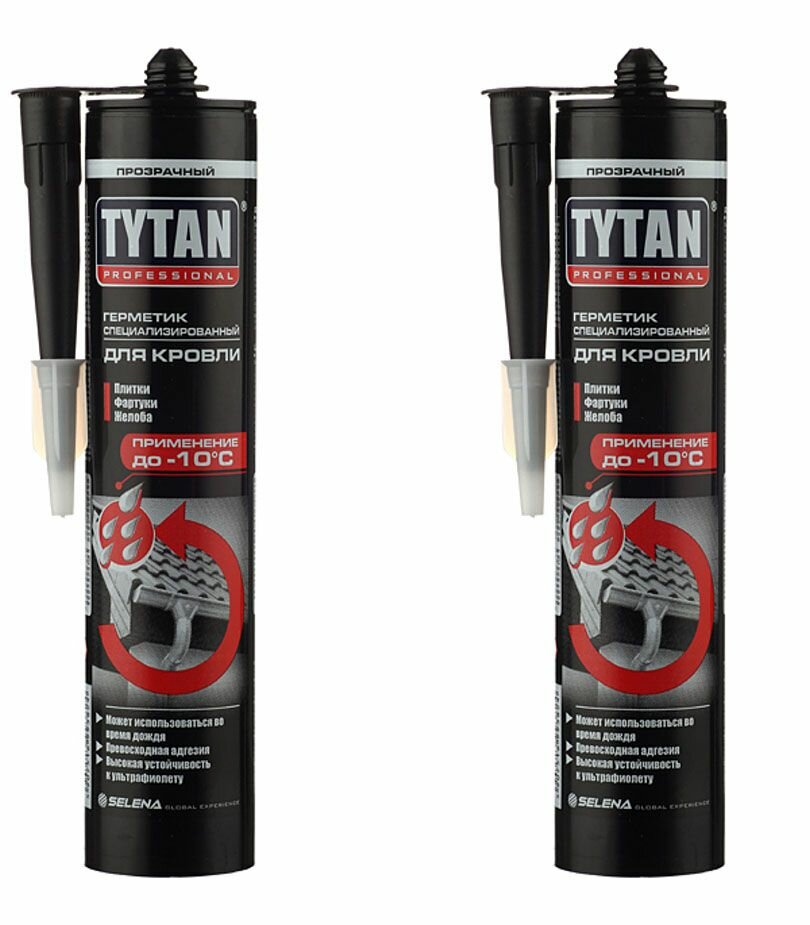 Герметик кровельный Tytan Professional прозрачный 310 мл (2 шт.)