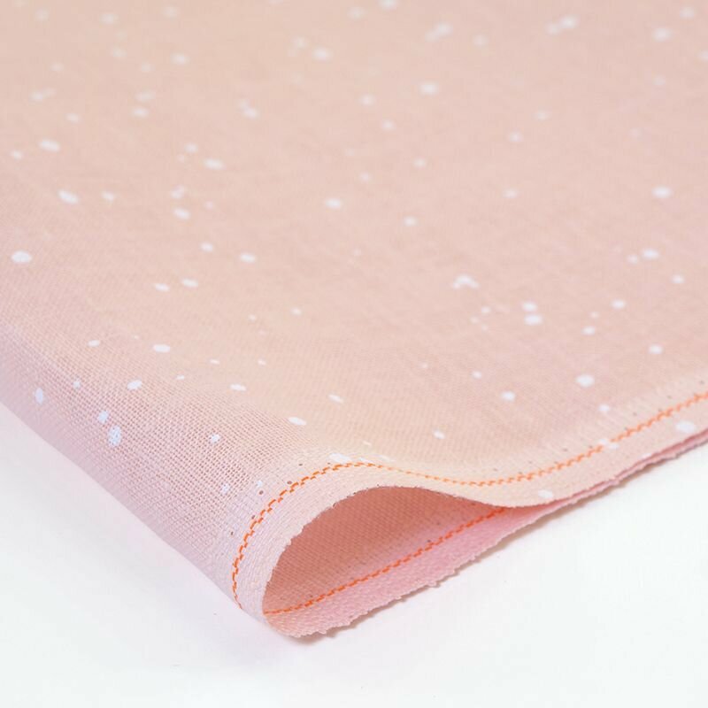 Канва Zweigart Belfast 32ct. 35x25 см. (цвет: 4279 розовый с белыми брызгами)