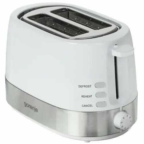 Тостер 850 Вт, тостов - 2, подогрев, размораживание -lj