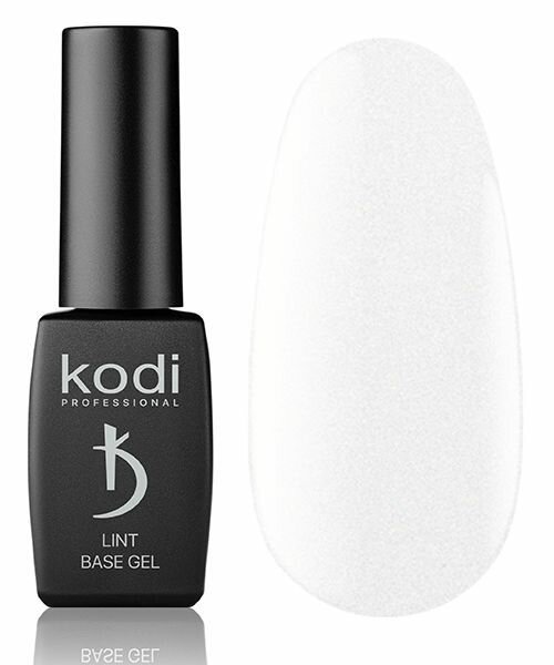 База для гель-лака "Lint Base Gel Kodi professional, SHINE MILK" 12мл. (с микроволокном)
