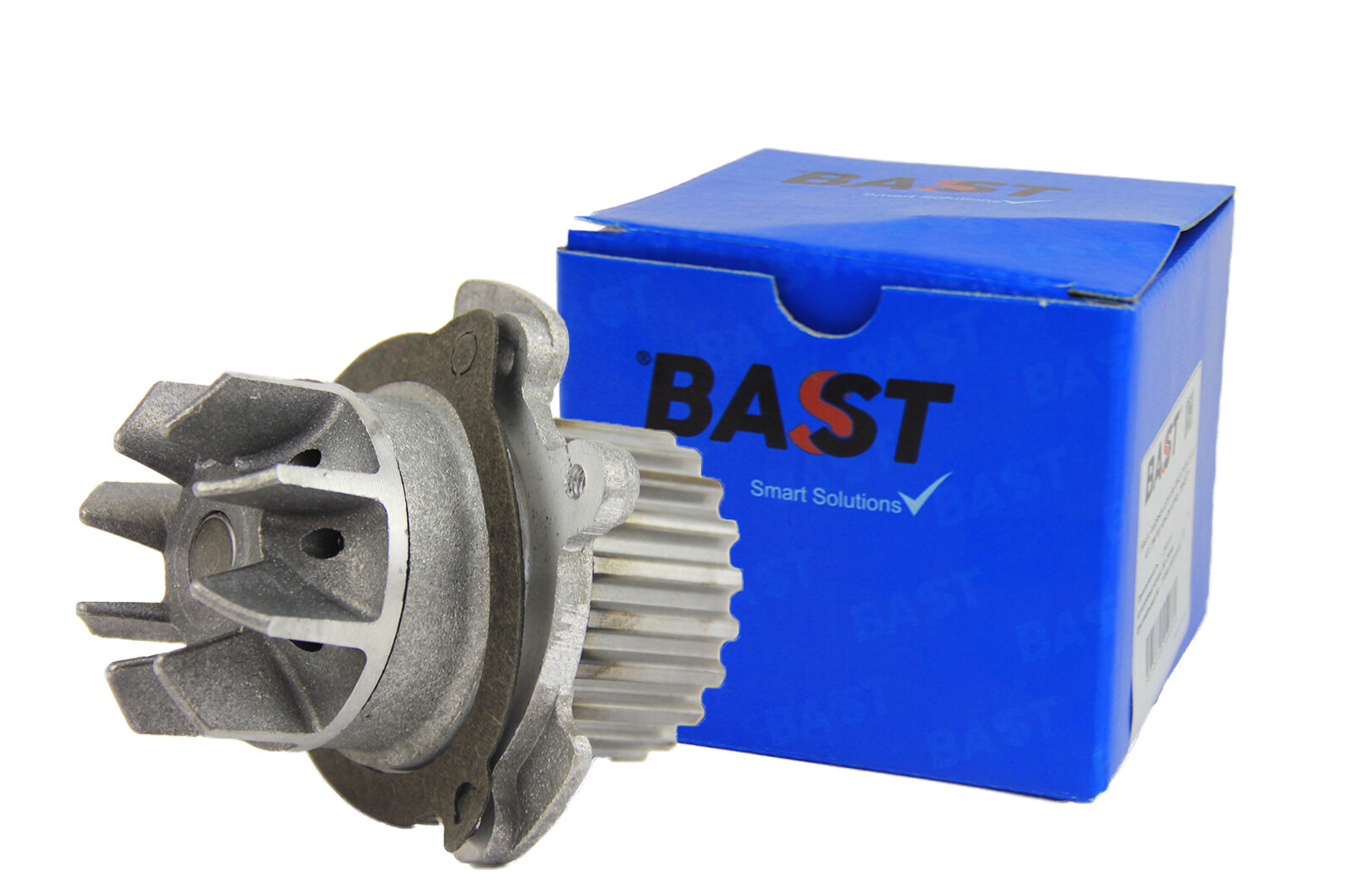 Насос водяной ВАЗ 2110-12 (16-ти кл.) 1118, 2170 (до 2008г. в, метал крыльчатка) OEM 2112-1307010-99 BAST арт. BC-702NV