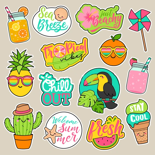 Наклейки стикеры Лето, море, отдых
