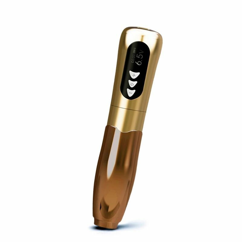 Беспроводная машинка ручка для тату и татуажа Bronc Seraphic Wireless Pen For PMU & Tattoo Brown