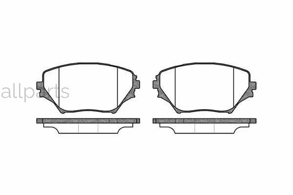 REMSA 081300 813 00 224555=D2202-01 ! колодки дисковые п.\ Toyota RAV4 1.8/2.0 WTi/2.0D4-D 00>