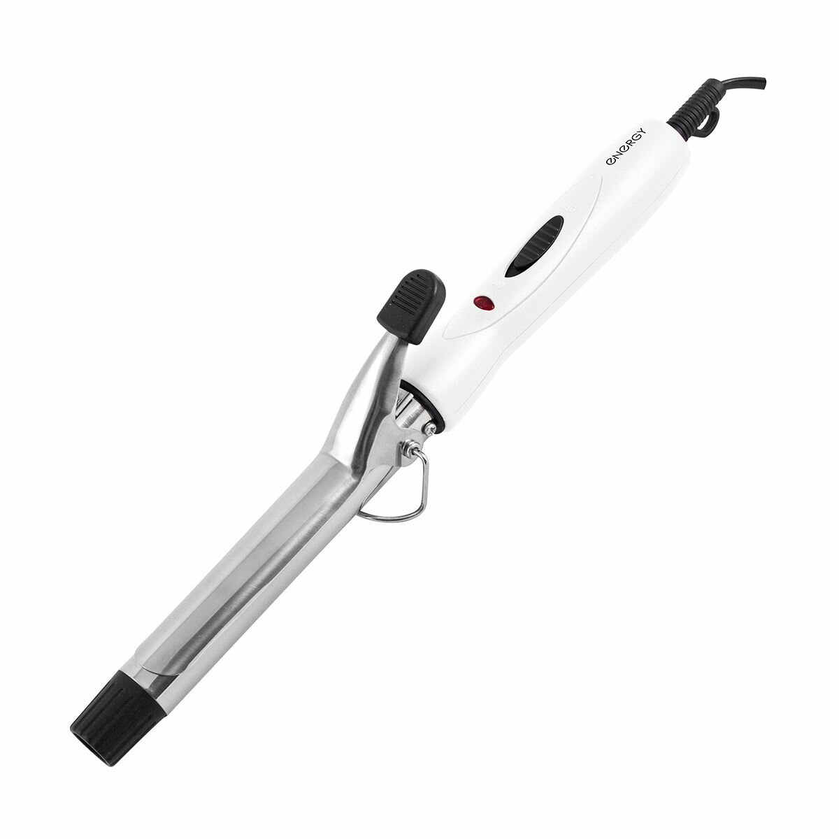Плойка для укладки волос Energy EN-887, металл/пластик, 15 Вт, белый,