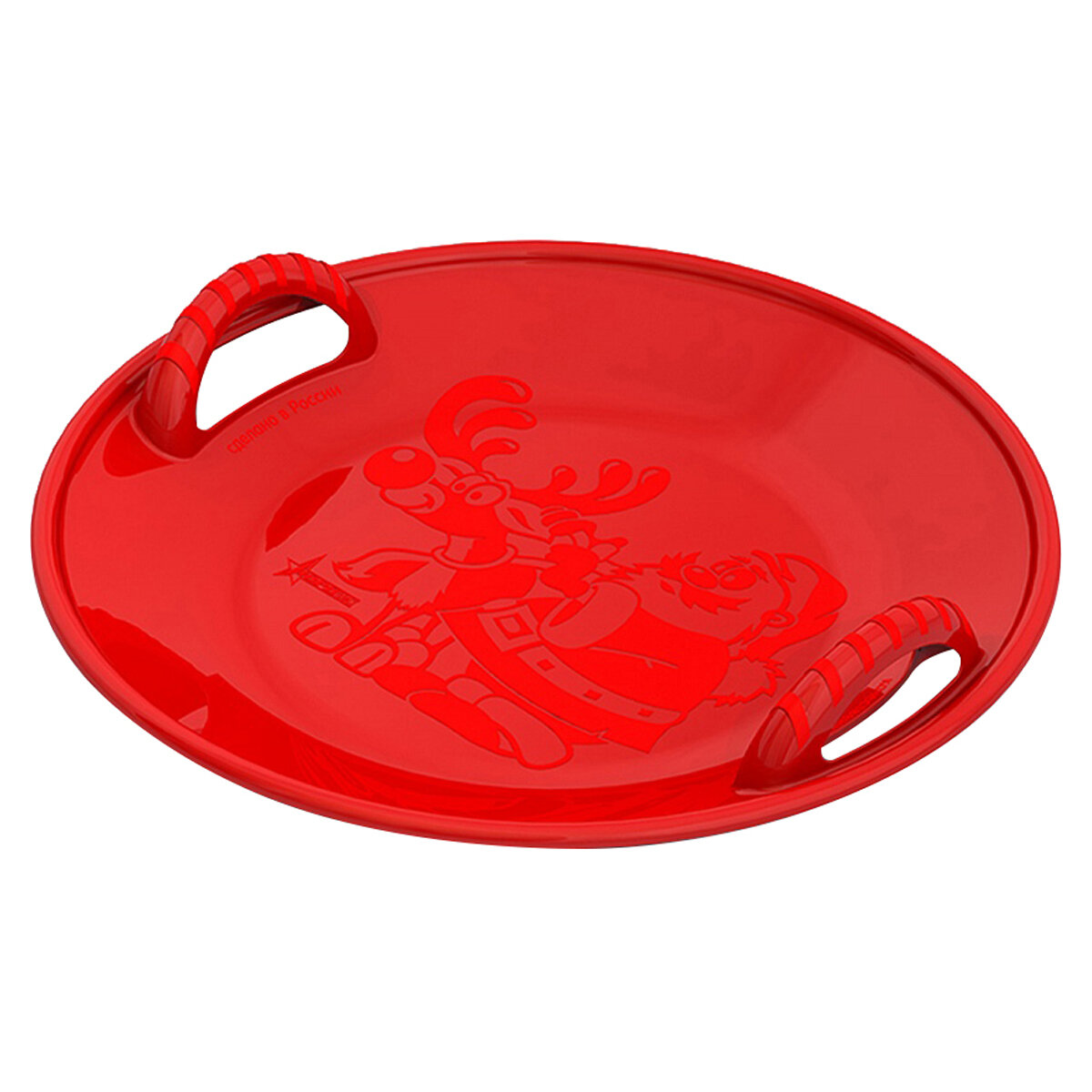 2 шт. Салазка ТРИ совы большая с ручками (58см), красная