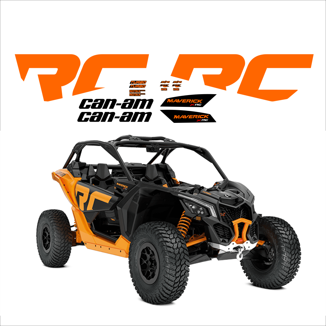 Наклейки BRP CAN-AM MAVERICK оранжевые (RC TURBO)