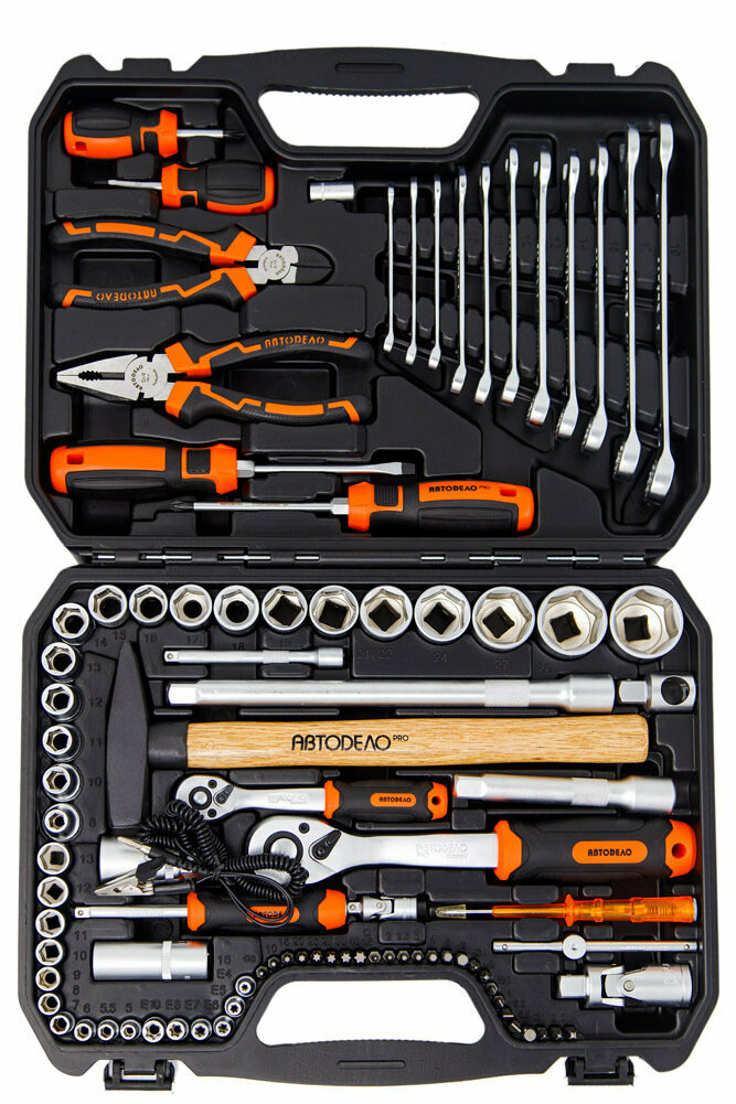 Набор инструментов АвтоDело 90 предметов 1/2. 1/4. PRO