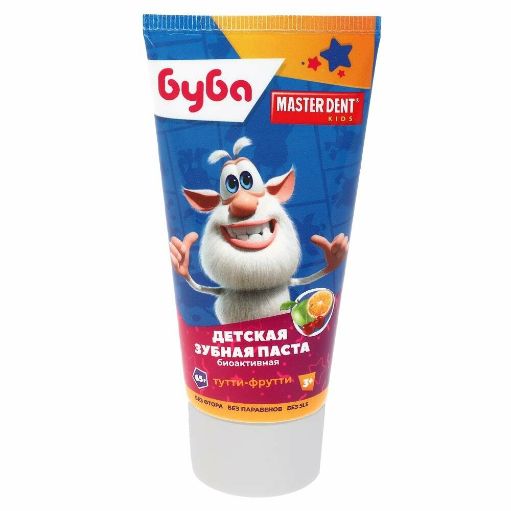 Детская зубная паста Буба тутти-фрутти, 65 гр. Master Dent 117330-BU