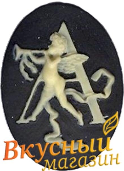 Молд для шоколада/мастики силиконовый Камея Буква А, 4х3 см. (Набор из 3 шт.)