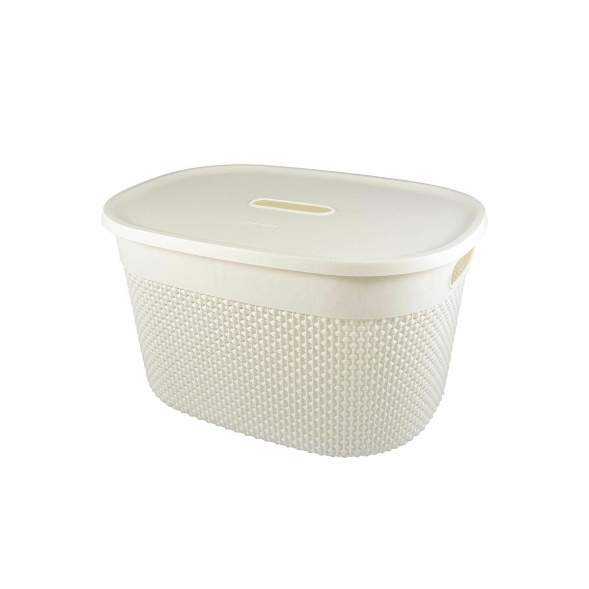 Корзина универсальная Plast Team Oslo, 388 x 292 x 223 мм, с крышкой, молочный туман