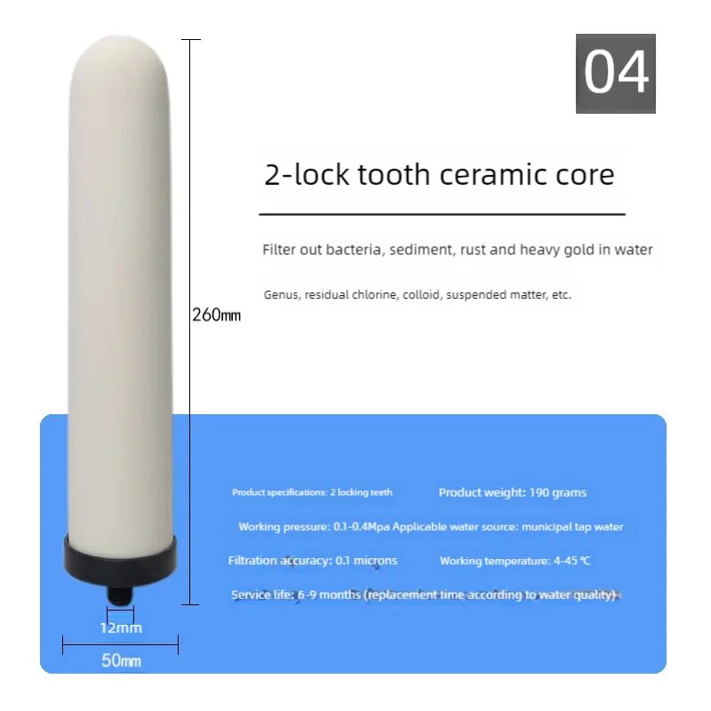 YenvQee универсальный керамический фильтр для воды 10 дюймов 4