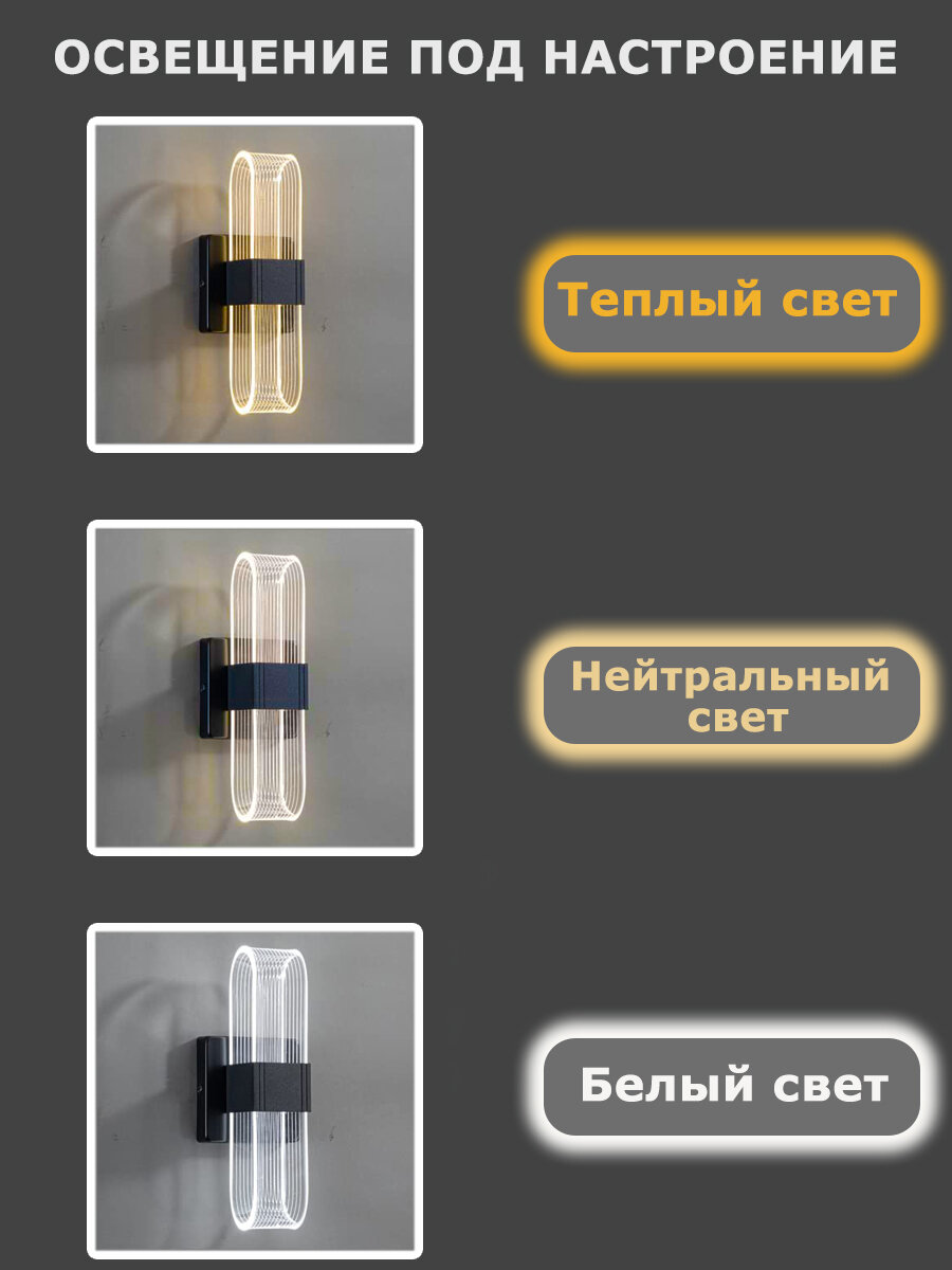 Светильник настенный YAKe диммируемая с диммером